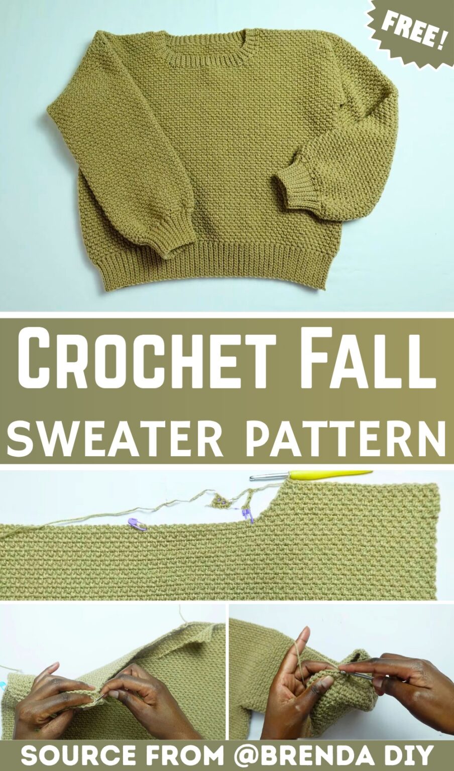 Crochet Fall Sweater Pattern for Stylish Layering - Yarn Items
