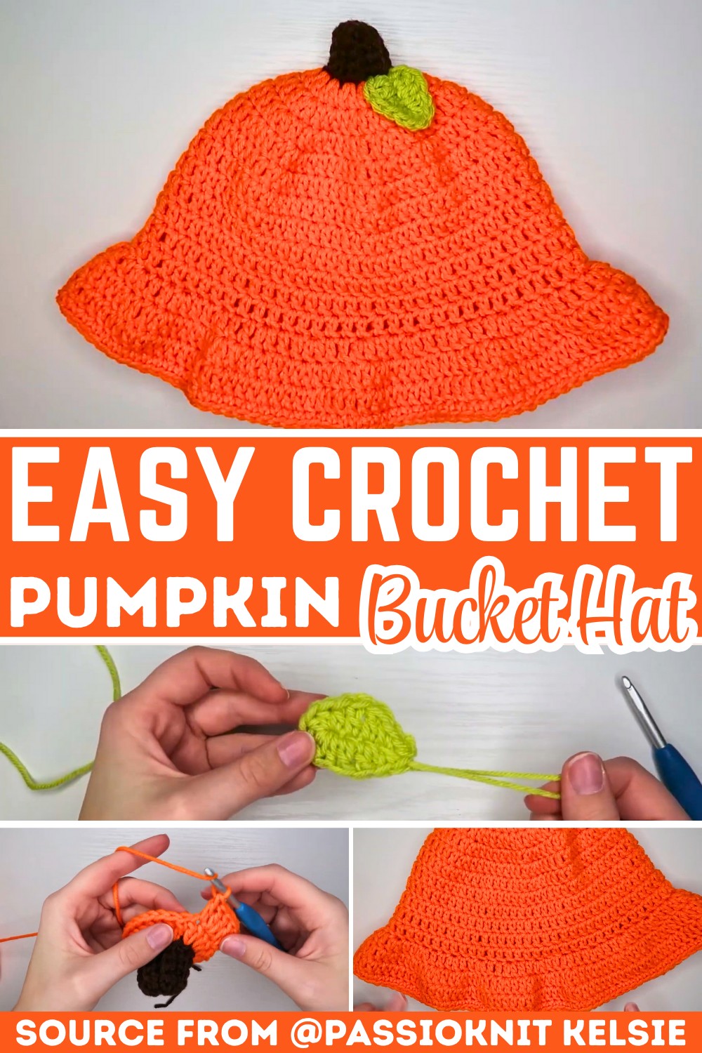 Crochet Pumpkin Bucket Hat – A Whimsical Design for Fall - Yarn Items