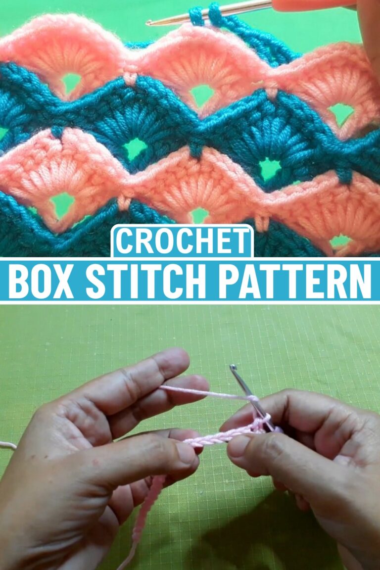 Crochet Box Stitch Pattern Tutorial - Elegant Texture Made Easy - Yarn ...