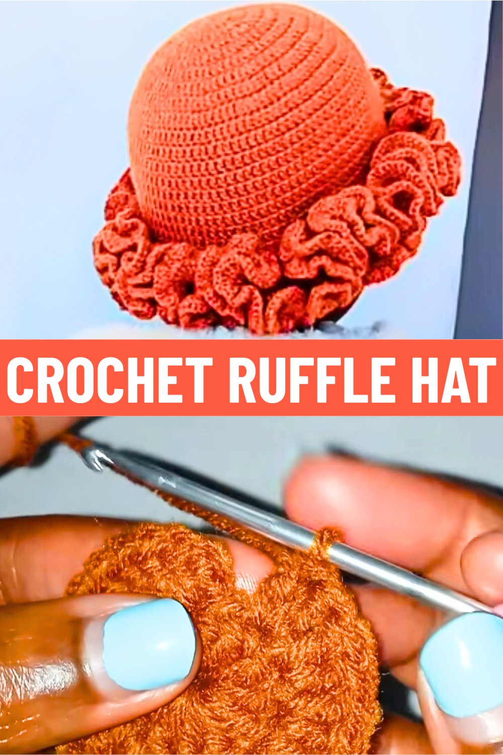 Stylish Step-by-Step Crochet Ruffle Hat Tutorial - Yarn Items