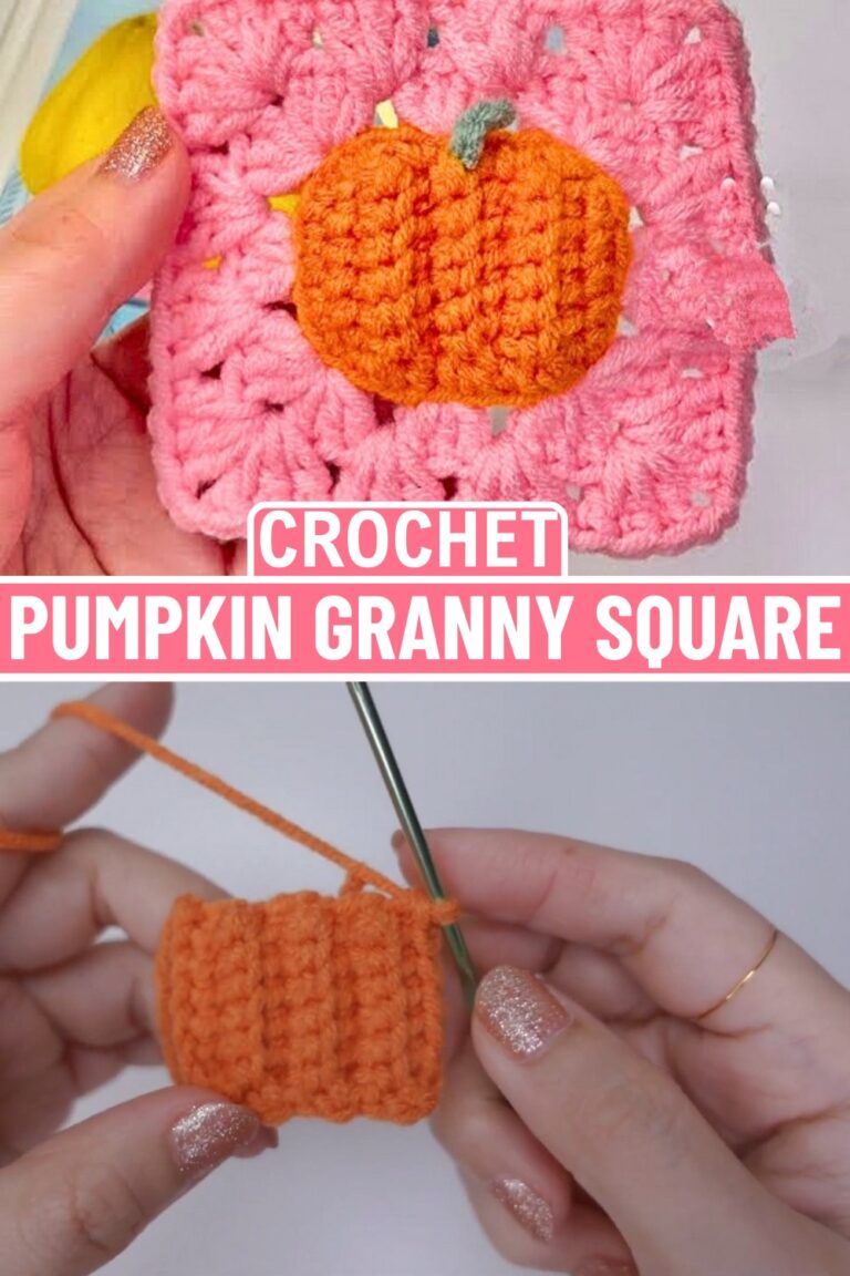 Crochet a Pumpkin Granny Square to Brighten Autumn Decor - Yarn Items