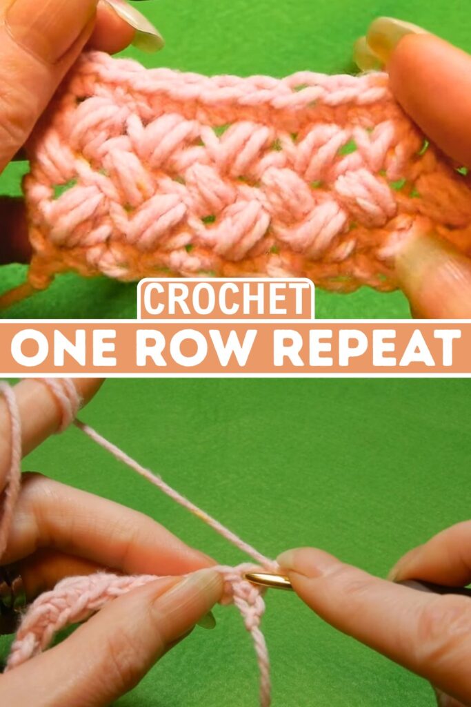 One Row Repeat Crochet Pattern | Perfect for Blankets and More - Yarn Items